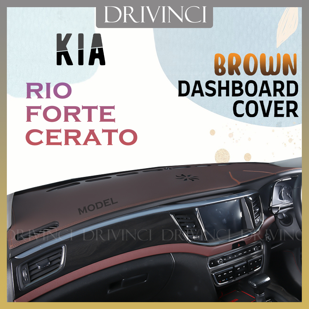 Kia Cerato K3 Forte Rio Brown Dashboard Cover Leather Dashmat | Shopee ...