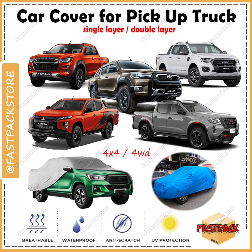 4x4 Car Pick Up Truck Car Cover Hilux Navara Ford Ranger Triton D-Max ...