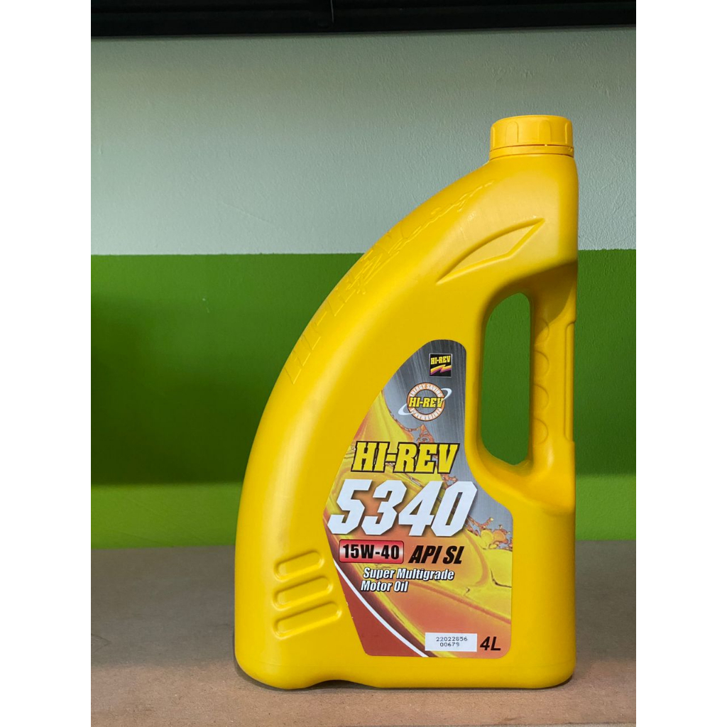 HI-REV 5340 15W-40 | Minyak Hitam | Fully synthetic engine oil ( 100% ...