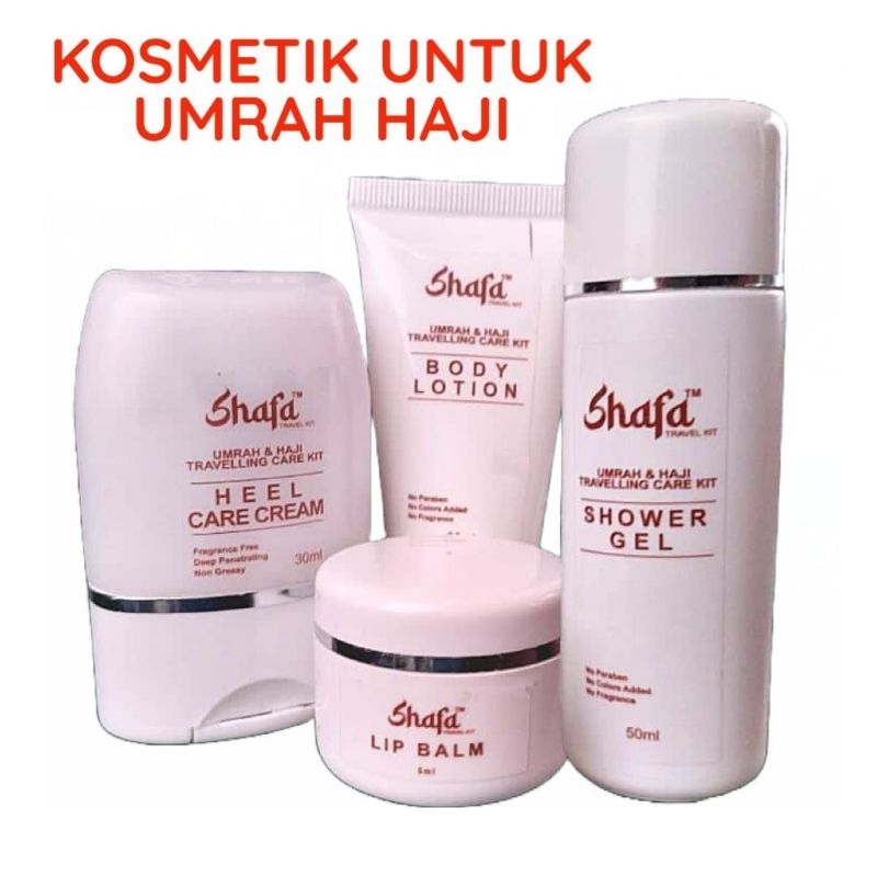Travel Kit Umrah Haji 4 in 1(Krim Tumit, losen badan, lip balm, gel ...