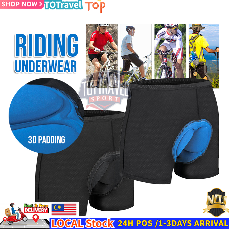 Bicycle Cycling Pants 3D Sponge Gel Padded Cushion Cycling Shorts ...
