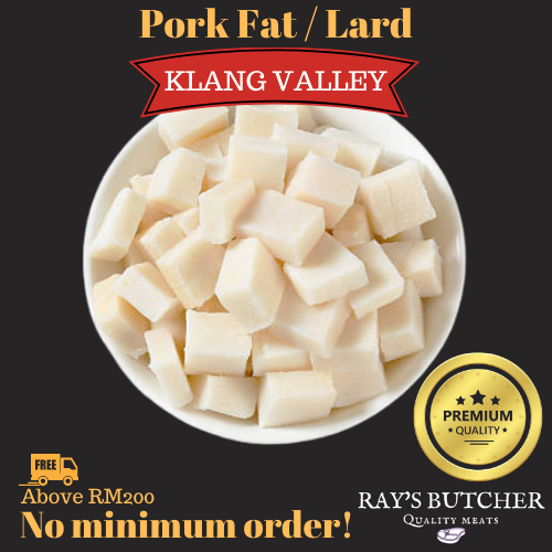 Fresh Pork Fat/Lard 新鲜猪油! Vacuum Packed 500g [SMALL PIECES] [Ray's ...