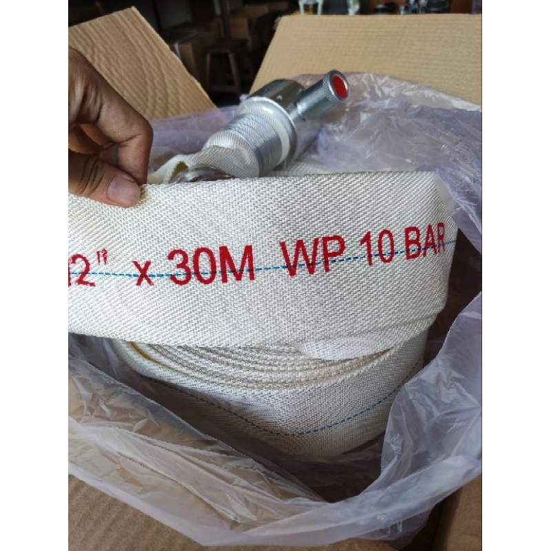 2.5 inches (65mm) x 30M HYDRANT CANVAS HOSE (10BAR/13BAR) | Shopee Malaysia