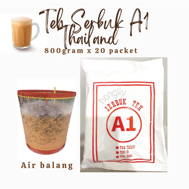 Serbuk Teh A1 Thailand 12x800g (harga borong) | Shopee Malaysia