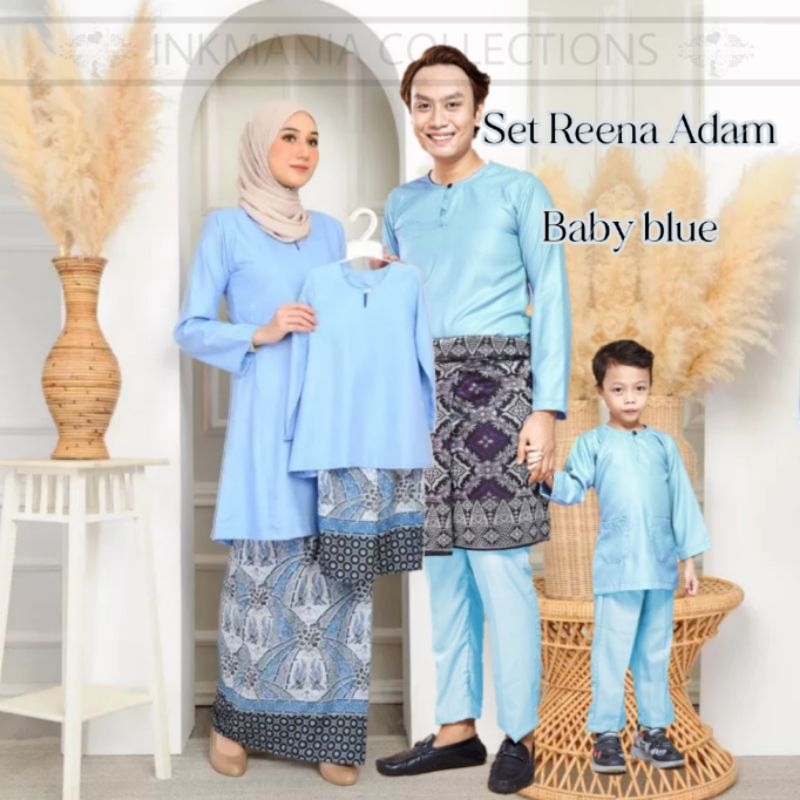 INKMANIA Mommy Set Sedondon Reena Baby Blue | Shopee Malaysia