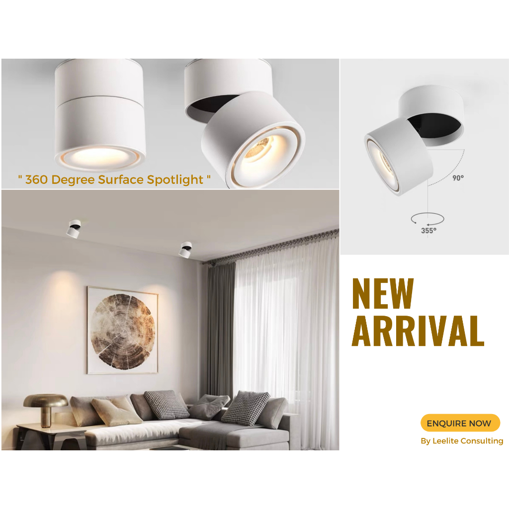Surface Mounted COB LED Foldable 360 Rotatable Spotlight | Shopee Malaysia