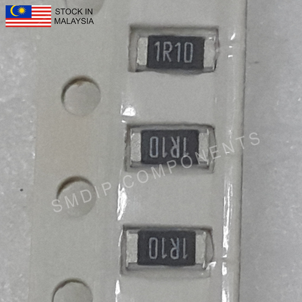 10 PCS Yageo 1.1R ±1%, 1206 SMD Resistor (1R10) | Shopee Malaysia