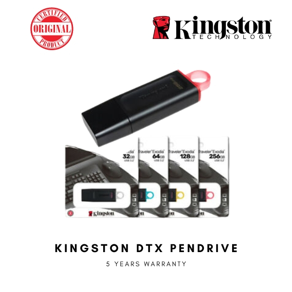 Kingston DataTraveler Exodia DTX USB 3.2 Flash Drive (64GB & 128GB & 256GB) | Shopee Malaysia