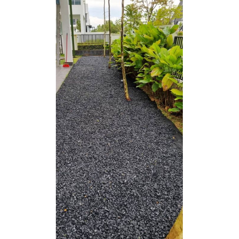 Japanese Zen Garden Black Pebble Stone Camping Stone 1kg 日式石头 | Shopee ...