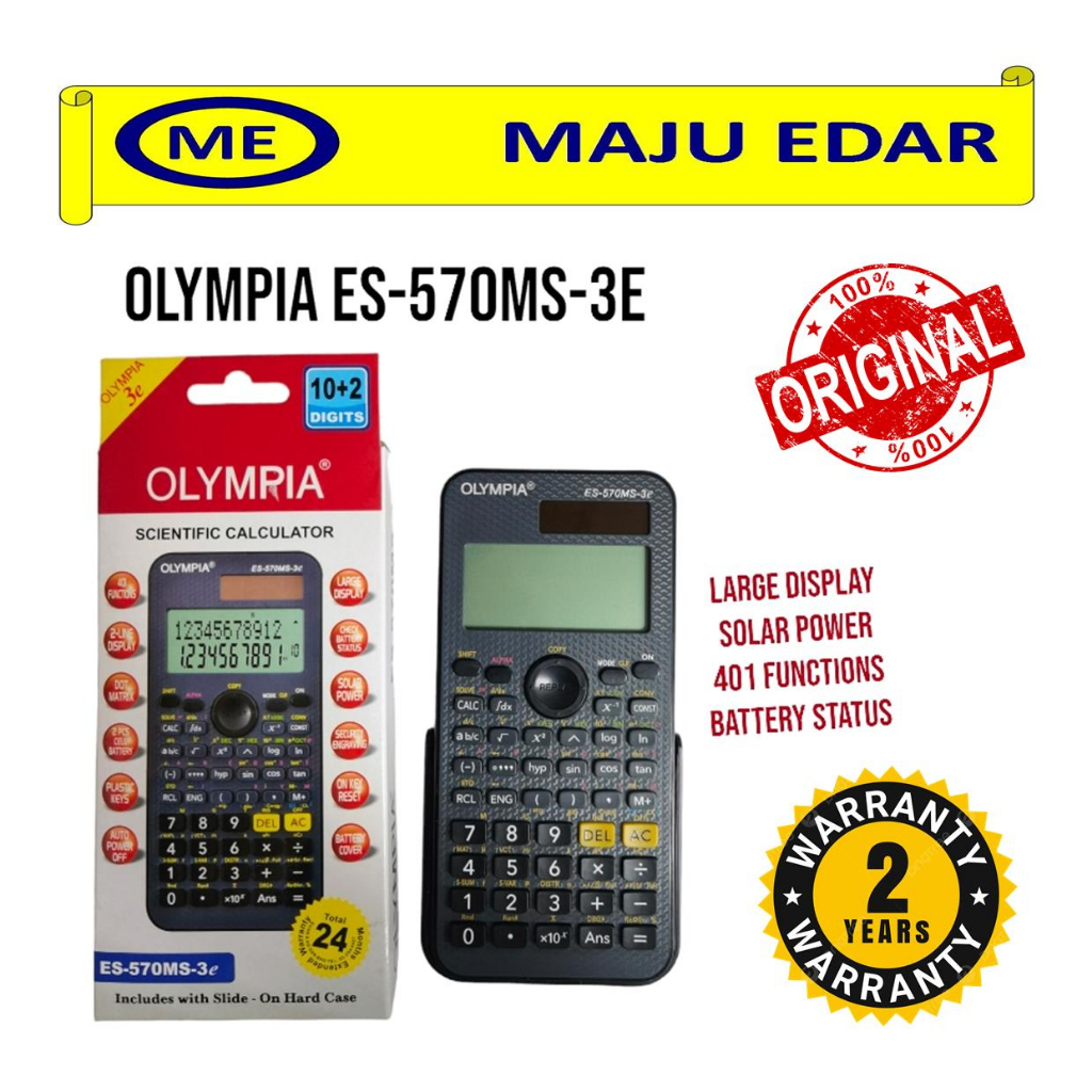OLYMPIA CALCULATOR SCIENTIFIC ES-570MS-3E / KALKULATOR SAINTIFIK | Shopee Malaysia
