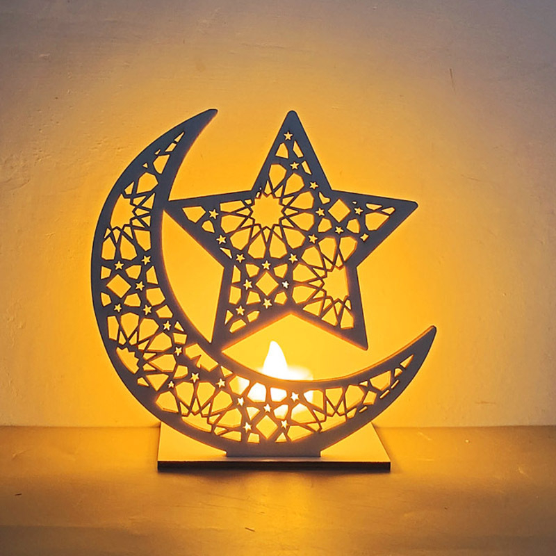 [M'sia] Hari Raya LED Light Wooden Ornament | Lampu Raya Deco Viral ...