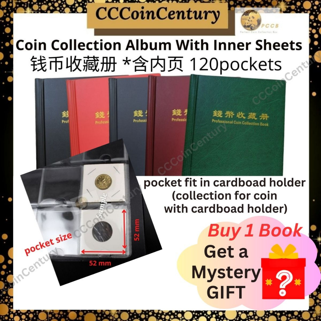 MINGT Album 120pocket Penyimpanan Koleksi Syiling Berkadbod Cardboard ...