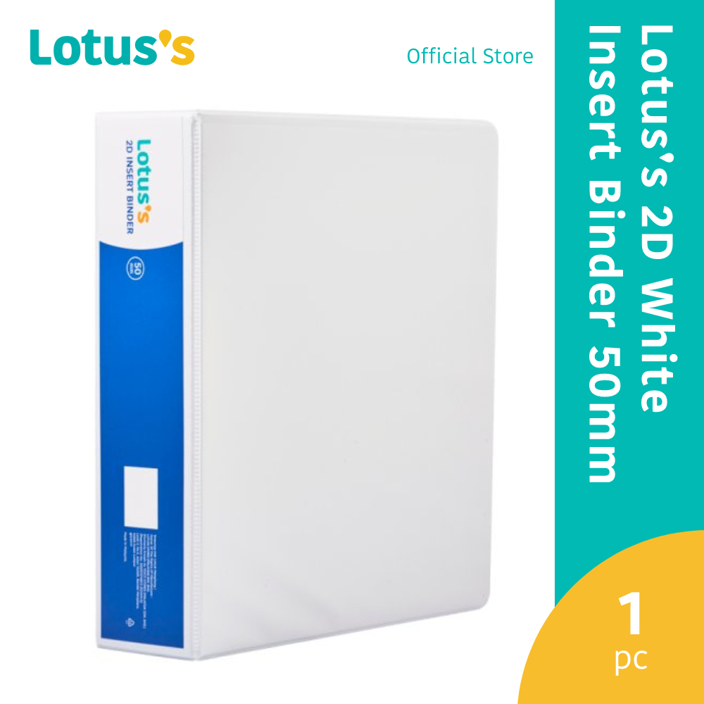 Lotus's 2D White Insert Binder (50mm) | Shopee Malaysia