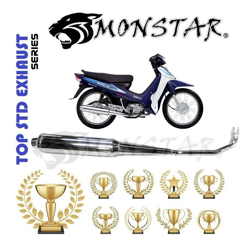 Std Ekzos EJM Standard Exhaust epower racing exzos ori moto motor SRX ...