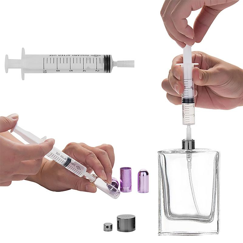 (Buy 10 Free 1) DIY Decant Kit - 5/10/20/60ml Syringe Pump Plastic Nib ...