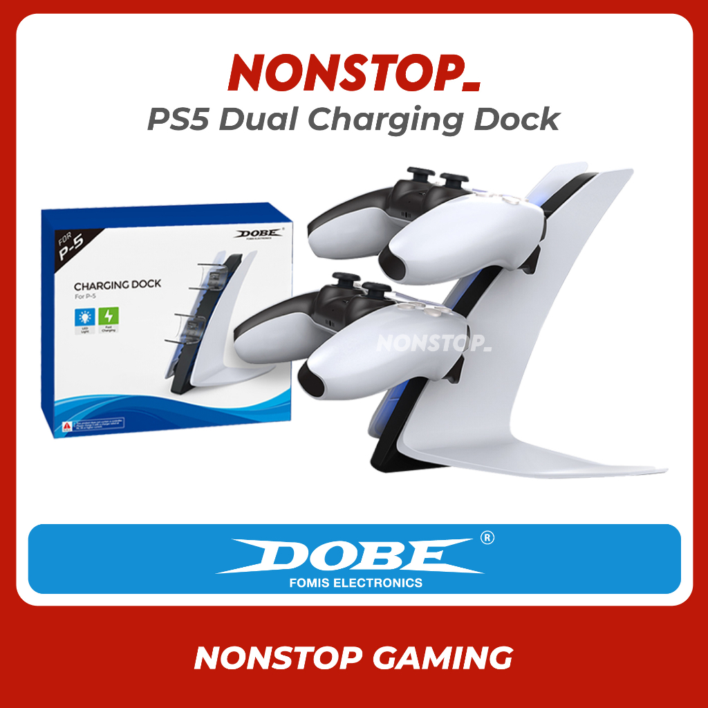 DOBE PS5 Dual Charging Dock Charge Station DualSense 5 Controller ...