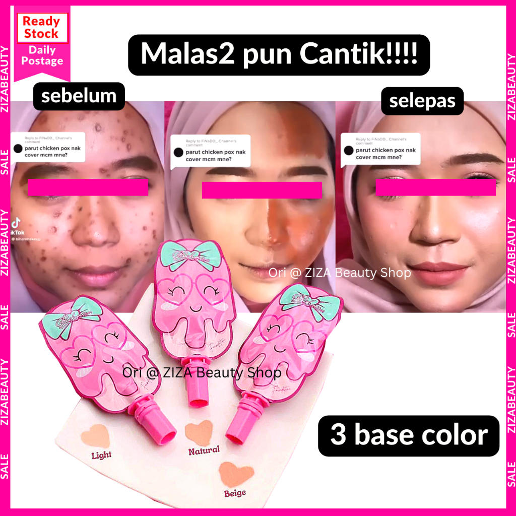 💯ORIGINAL 】foundation malas bihan | Liquid Foundation BGM | full ...