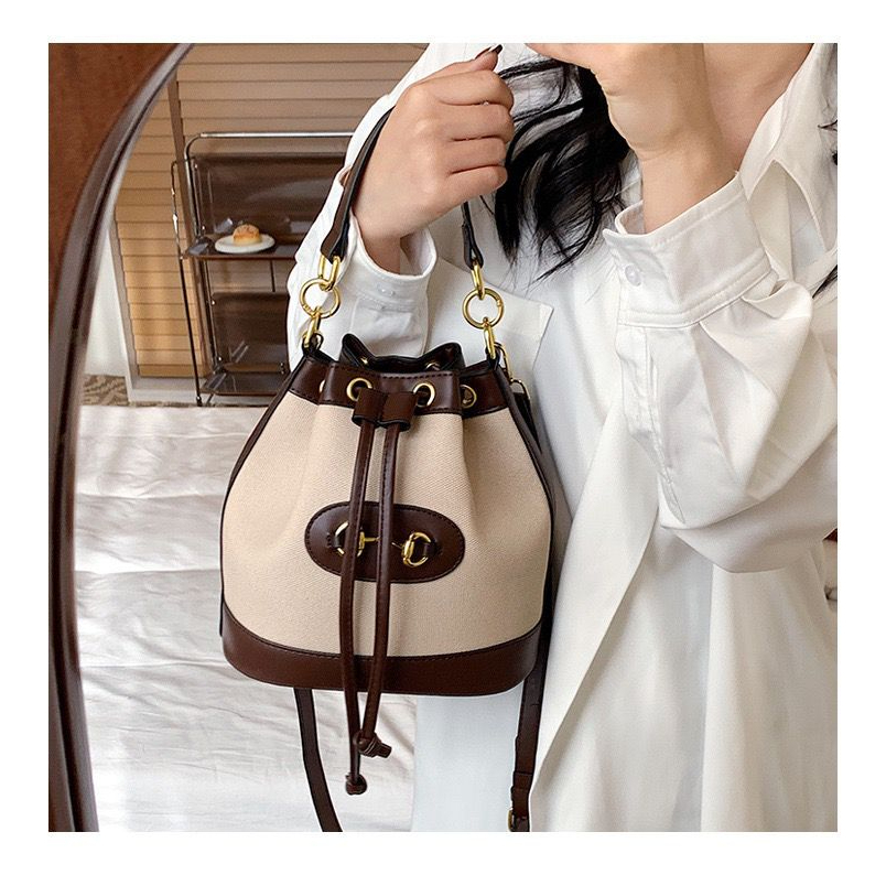 Euro Elegant style canvas drawstring bag | Shopee Malaysia