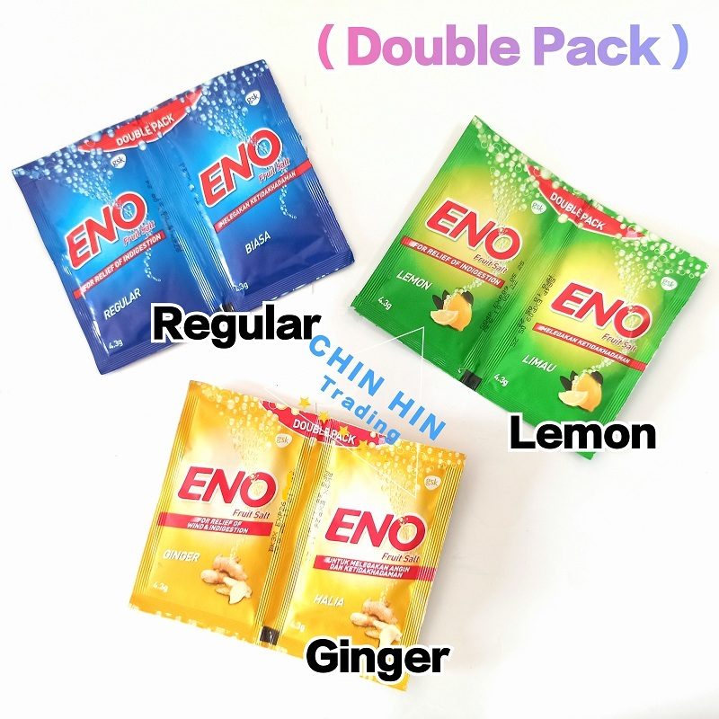 ENO Fruit Salt Regular / Lemon / Ginger ( Double Pack ) | Shopee Malaysia
