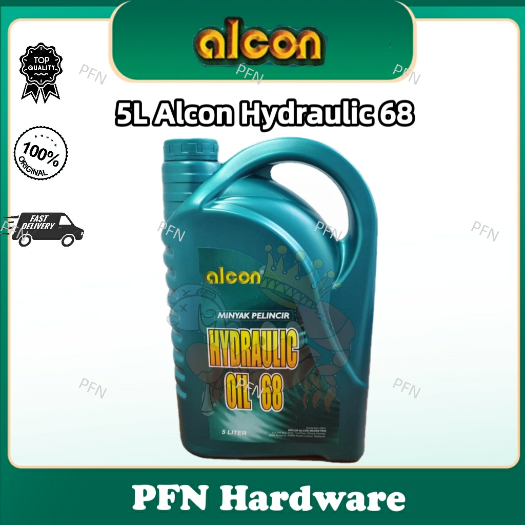 💥READY STOCK💥 Alcon Hydraulic Oil 68 (Minyak Pelincir) 5 Liters（Made In ...