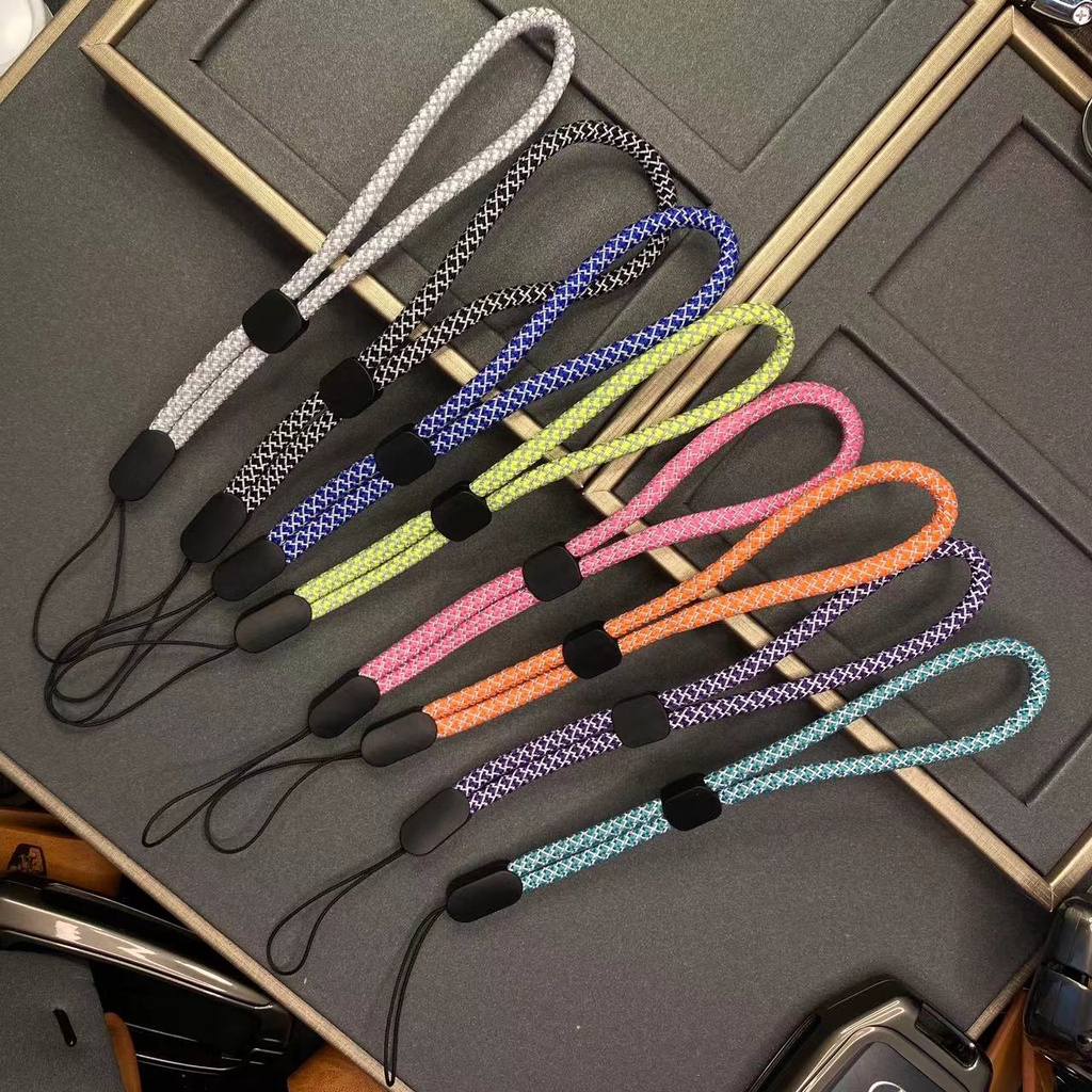 Adjustable Mobile Phone Wrist Strap Hand Rope Key short luminous ...