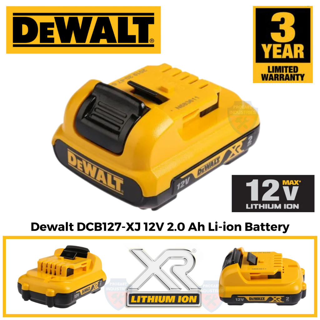 DEWALT DCB127-XJ 12V 2.0AH Li-Ion Battery ( DCB127 ) | Shopee Malaysia