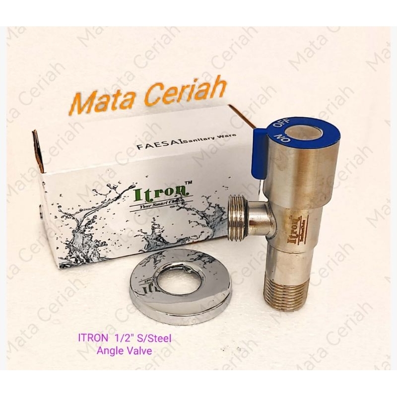 Itron ITN 0105 1/2" Stainless Steel Angle Valve | Shopee Malaysia