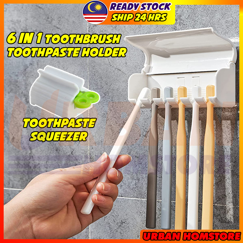 Toothpaste squeezer Toothbrush holder Durable easy rotation toothpaste ...