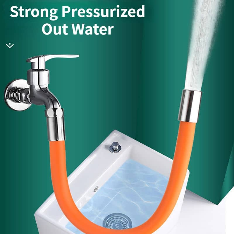 Universal Faucet Extension Extender 360°Free Bending Flexible Hose ...