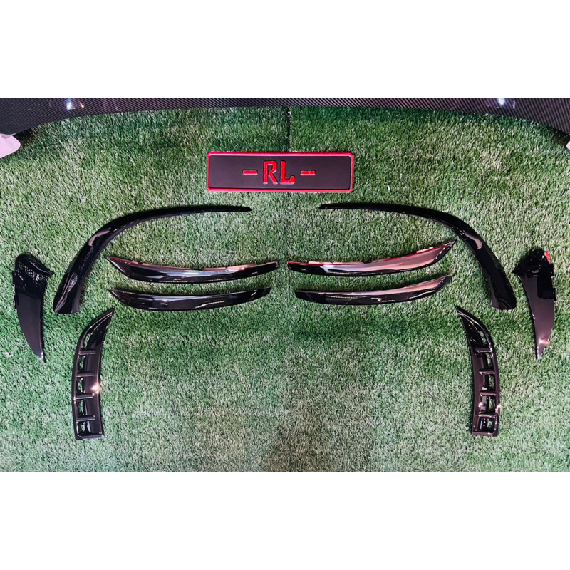 Mercedes Benz W118 CLA front rear canard cannard fin air duct cover ...