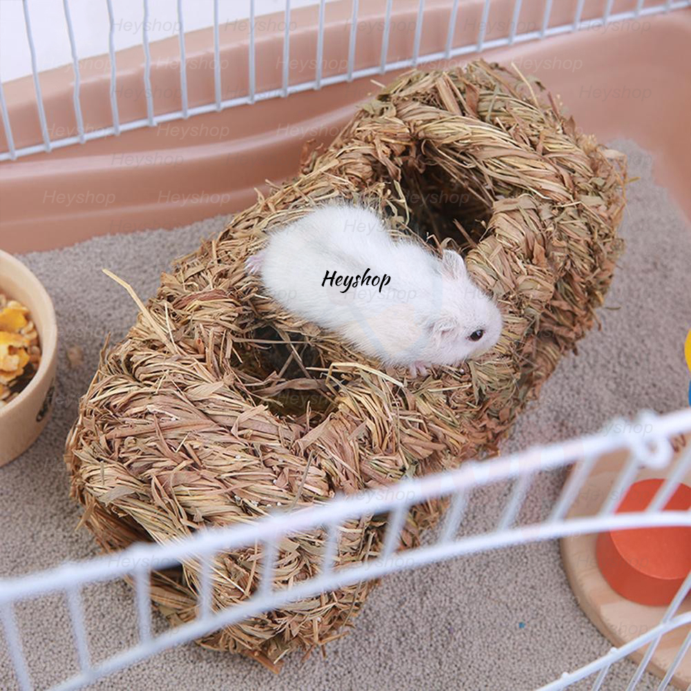 Hamster Tunnel Hay House - Dwarf Syrian Hamster Natural Grass Toy ...