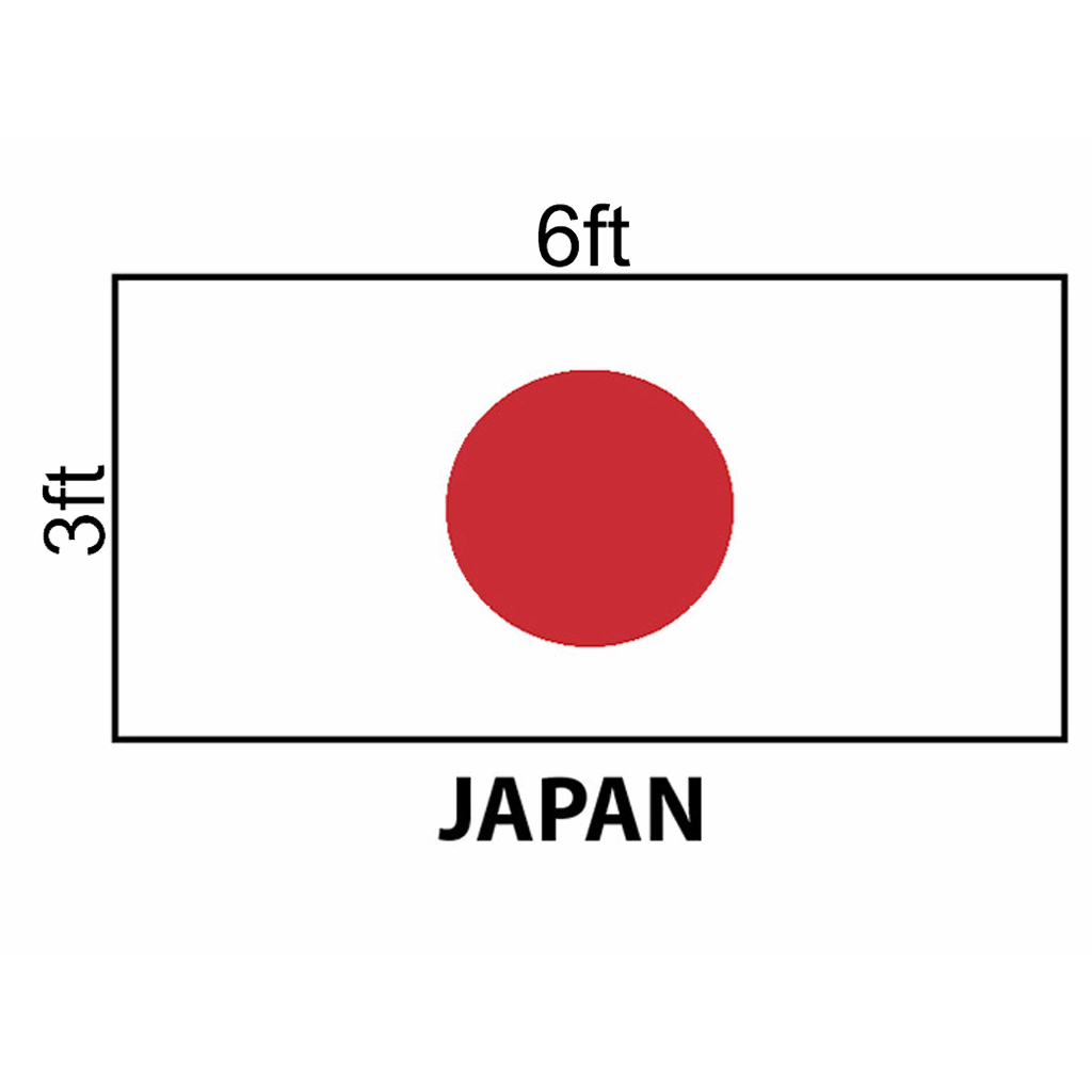 Japan Flag 3x6ft, Bendera Japan 3x6ft, Polyester | Shopee Malaysia