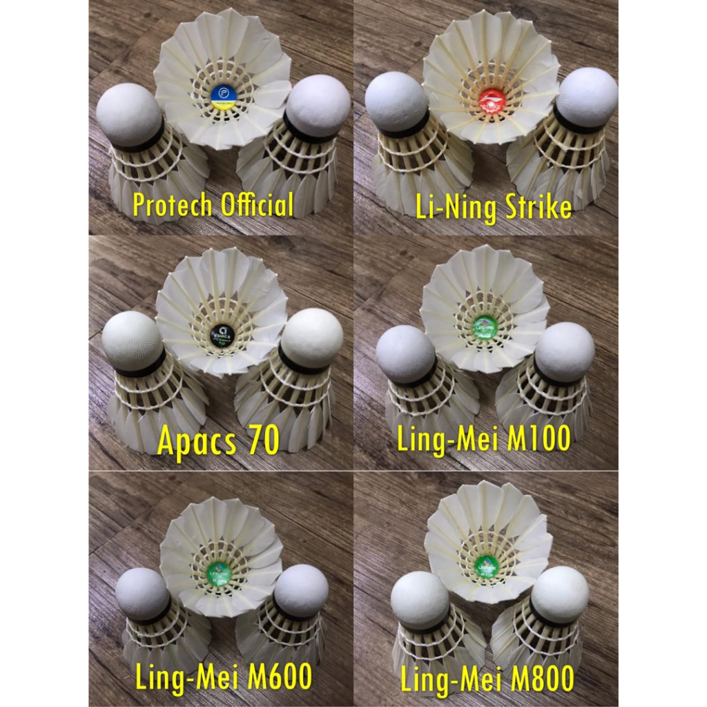 Ling-Mei Green Golden Dimgray RSL Tourney No.1 Shuttlecocks | Shopee ...