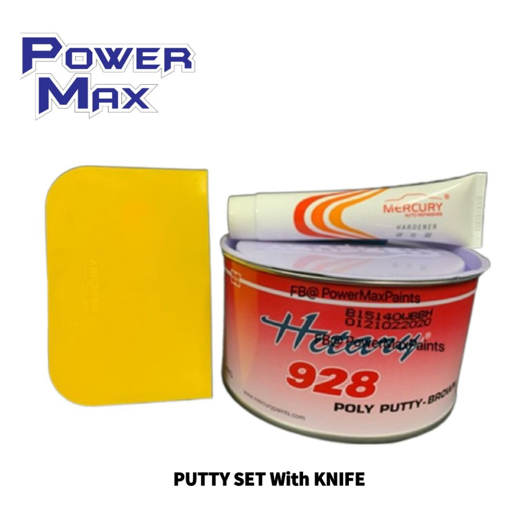 NISSAN HITARY 928 POLY PUTTY ( BROWN ) 1KG with HARDENER | Shopee Malaysia