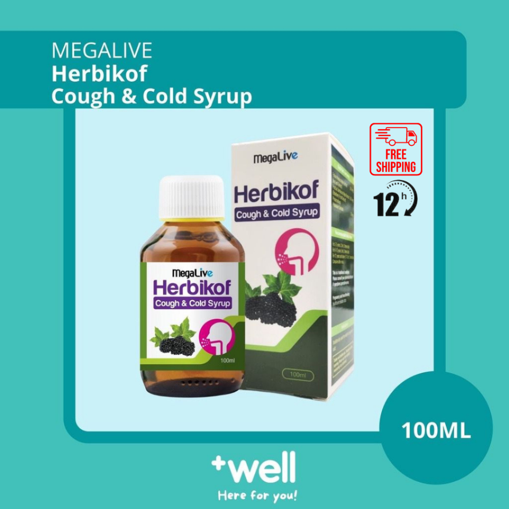 MegaLive Herbikof Cough & Cold Syrup 100ML(Authentic Guaranteed ...