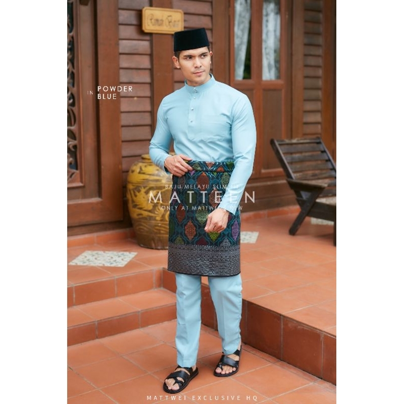 MATTEEN SLIMFIT | POWDER BLUE | Shopee Malaysia
