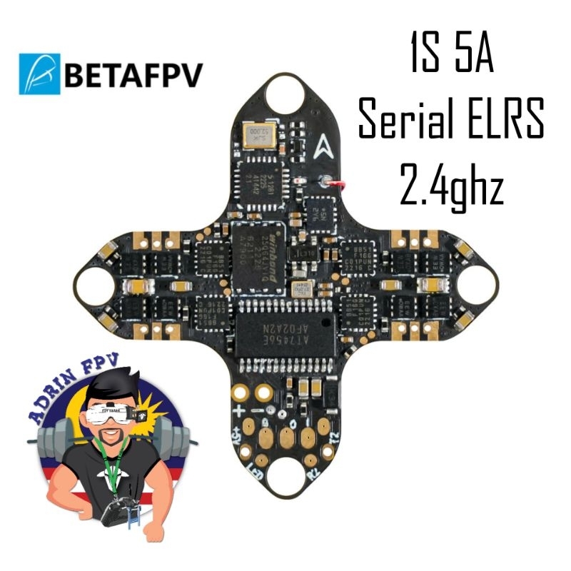 Betafpv AIO F4 V2 Serial Expresslrs 5A 1S Brushless Flight Controller ELRS 2.4G FC ESC | Shopee ...