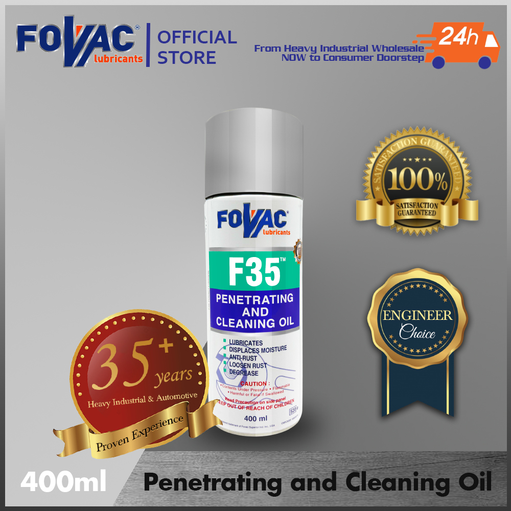 FOVAC F35 Penetrating & Cleaning Oil/ Degreaser, Rust, Multi-purpose ...
