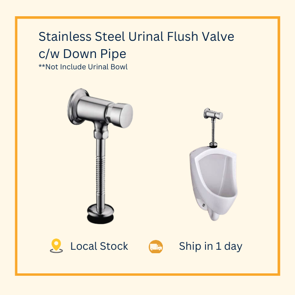Brass Chrome Bathroom Use Toilet Urinal Flush Valve Manual Delay with ...