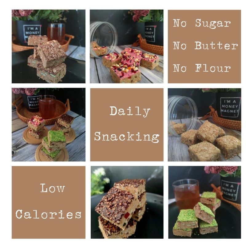 21pcs PREMIUM PROTEIN BAR/ENERGY BAR/CHOCOLATE NUTS FRUITY/SNACK SIHAT ...