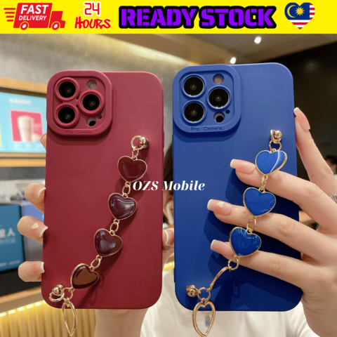 Real-me C21 C21y C25y C30 C33 C35 lovely chain protect case | Shopee ...