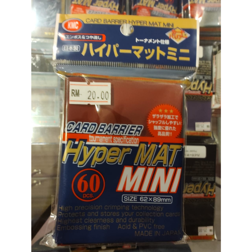 KMC Sleeve Hyper Mat Mini Standard Size 62*89mm 60pcs | Shopee Malaysia