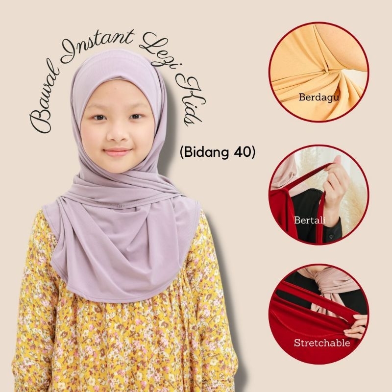 Tudung Bawal Budak instant ironless berdagu Lezi tudung kanak kanak ...