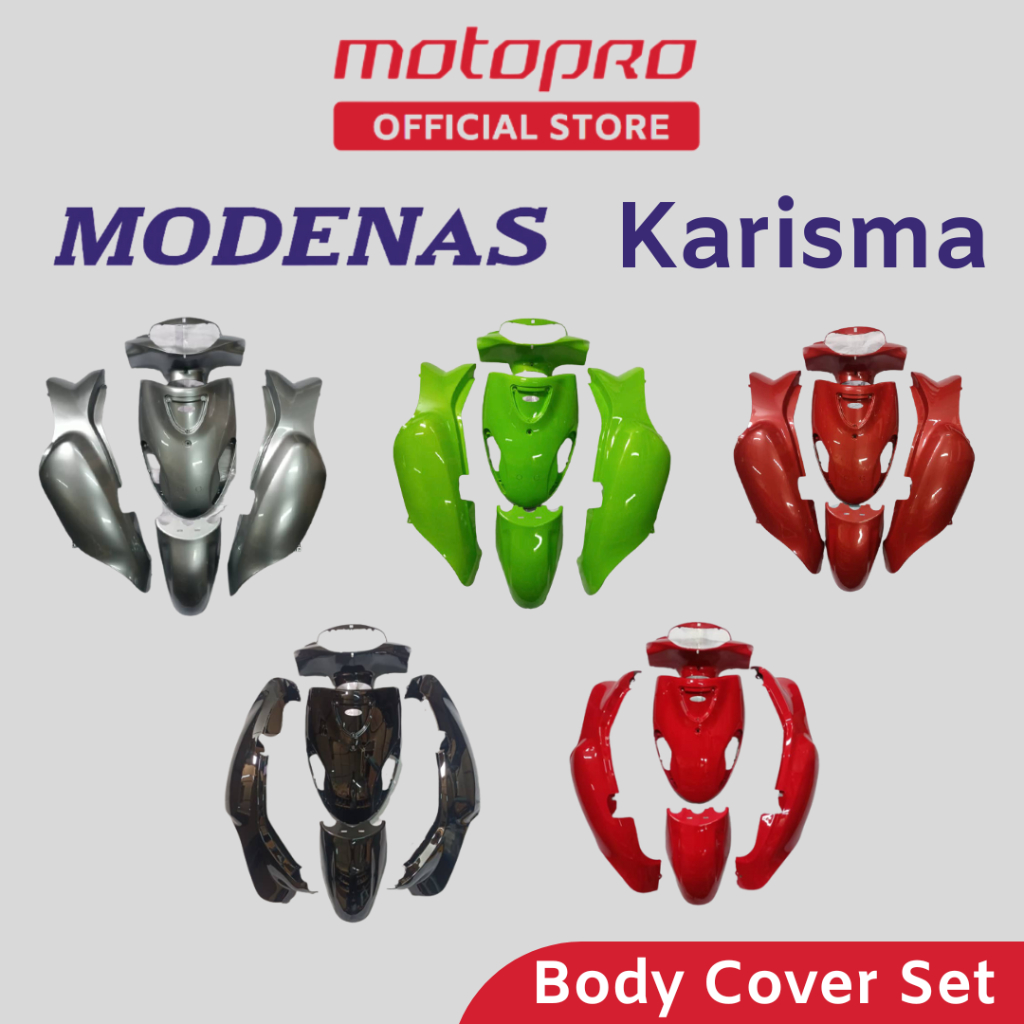 MODENAS Karisma Full Body Cover Set Kit Color Parts Bodyset Coverset ...