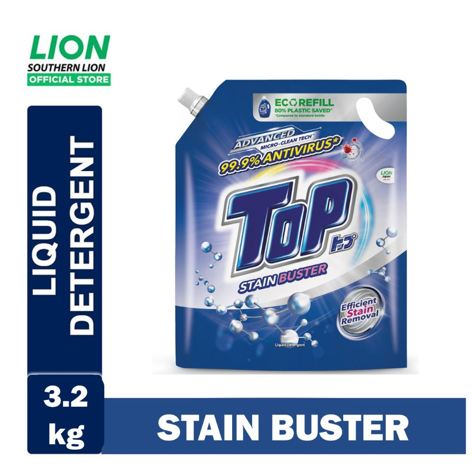 TOP Advanced Micro-Clean Tech Laundry Detergent (3.2kg) - Stain Buster ...
