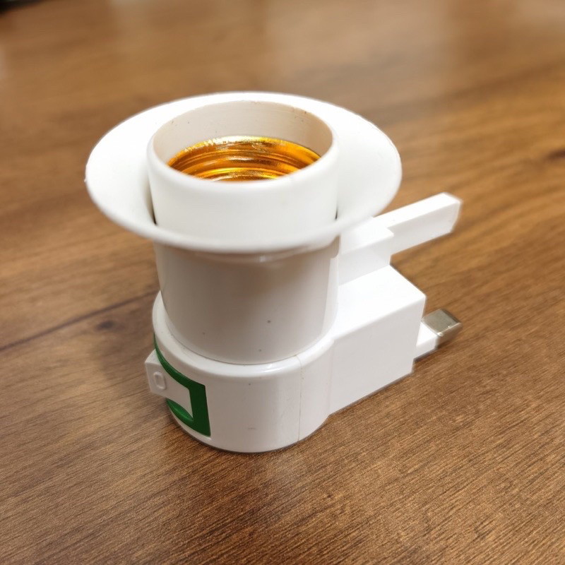 3 PIN PLUG E27 DIM LIGHT HOLDER / WALL LAMP HOLDER / Lampu Holder ...