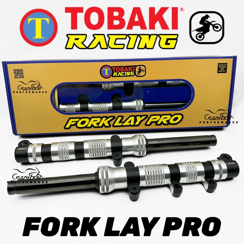 TOBAKI FORK LAY PRO CNC Y15ZR Y16ZR LC135 4S GOLD CHROME BLACK 100% ORIGINAL TOBAKI CNC FORKLAY ...