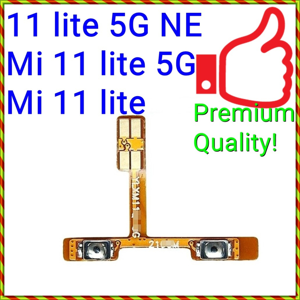 NEW ORI Volume Buttons Switch Flex Ribbon for Xiaomi 11 lite 5G NE / Mi ...