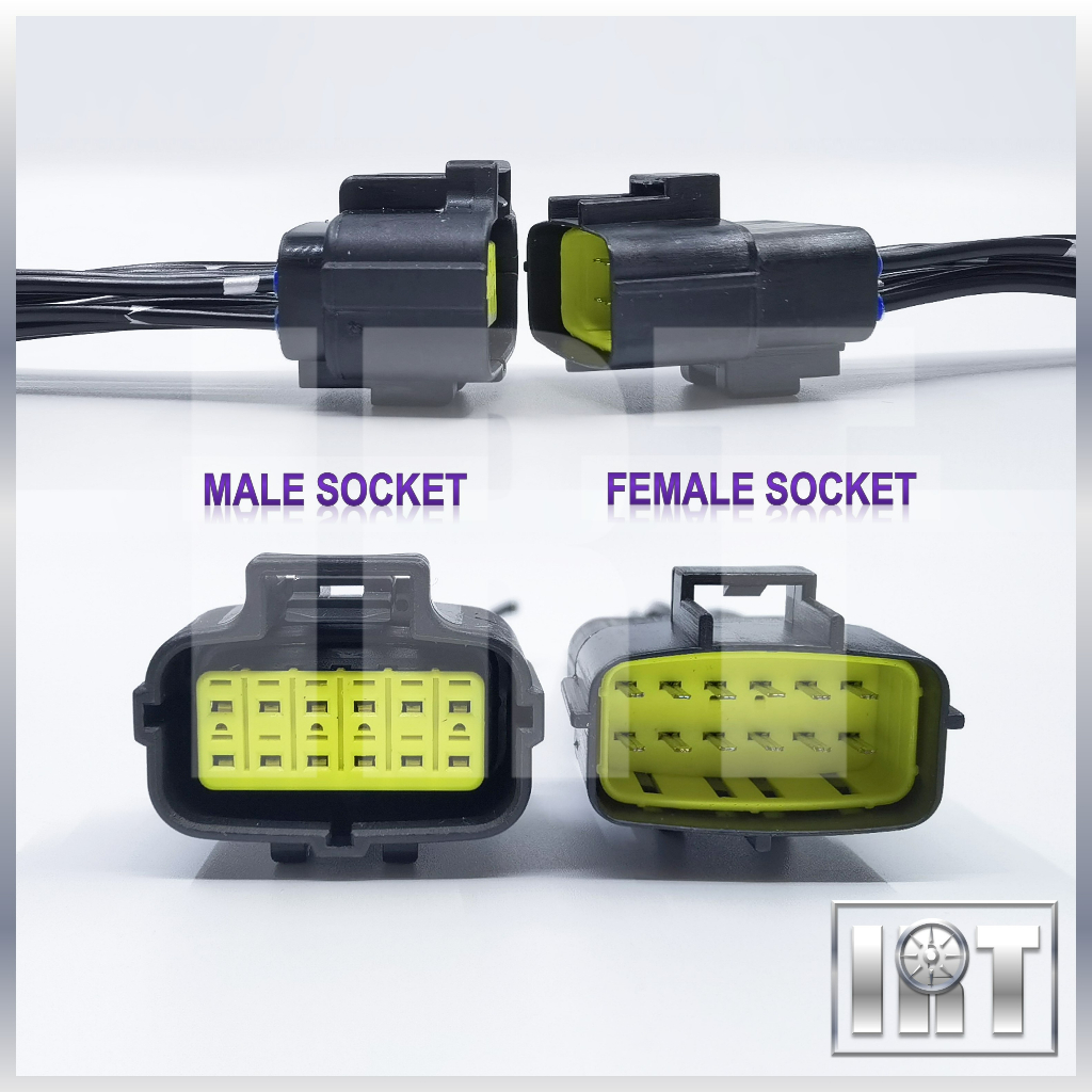12 Pin Ford Ranger XLT 2.5 Socket Connector Universal Waterproof ...