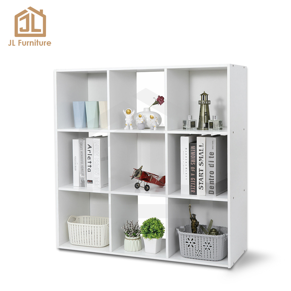 JL Furniture 9 Compartments Multipurpose Storage Book Shelf File ...